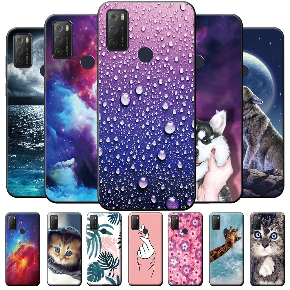 For-Alcatel-1S-2021-Case-Cover-Black-Silicone-Shockproof-Phone-Case-For ...