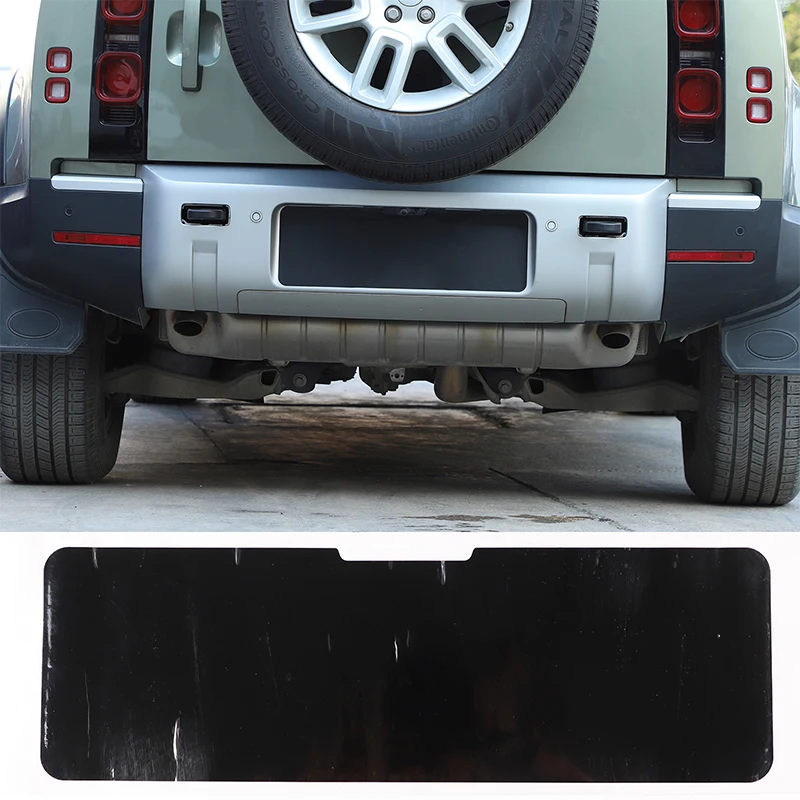 For-2020-2023-Land-Rover-Defender-90-110-PVC-Black-Car-Rear-License ...
