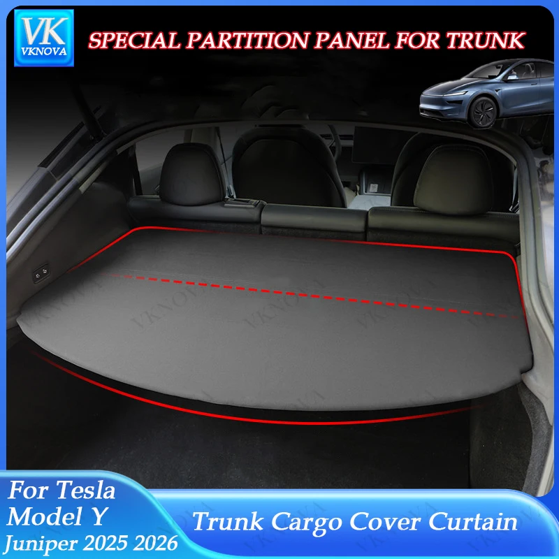 Trunk Partition Panel For Tesla Model Y Juniper 2026 2025 Rear Trunk ...