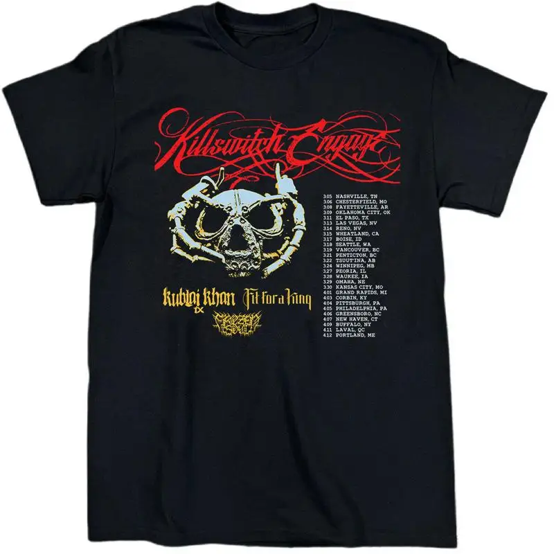 Killswitch Engage Announce Spring Tour Cotton Black T Shirt S 5XL TR529 ...