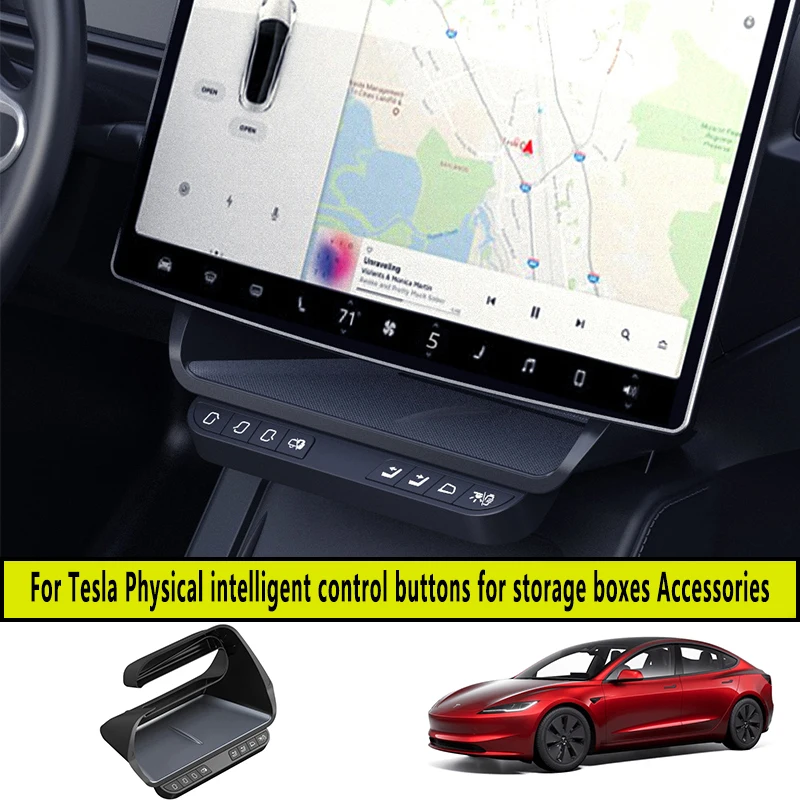 For-Tesla-Model-Y-3-and-Highland-Wireless-Smart-Button-Center-Screen ...