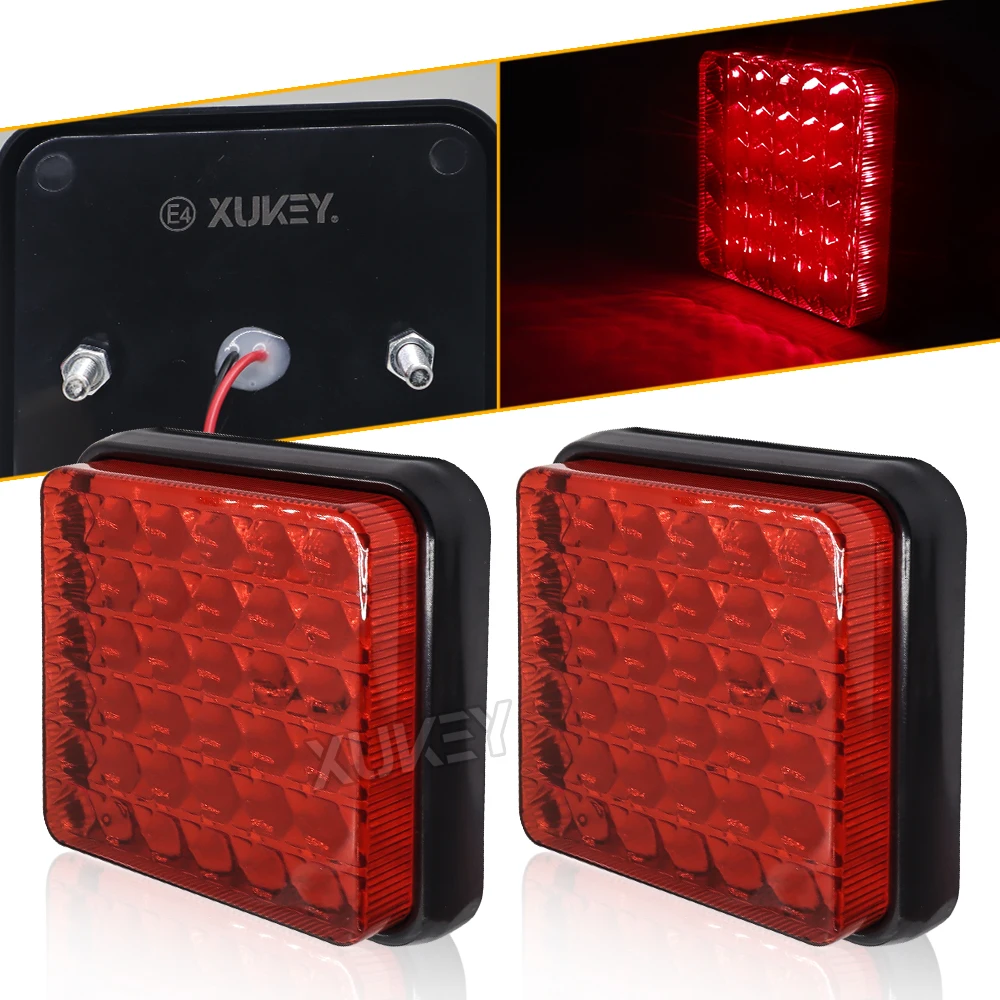 Universal-24V-Rear-Bumper-Fog-Running-Light-Super-Bright-Red-36LED ...