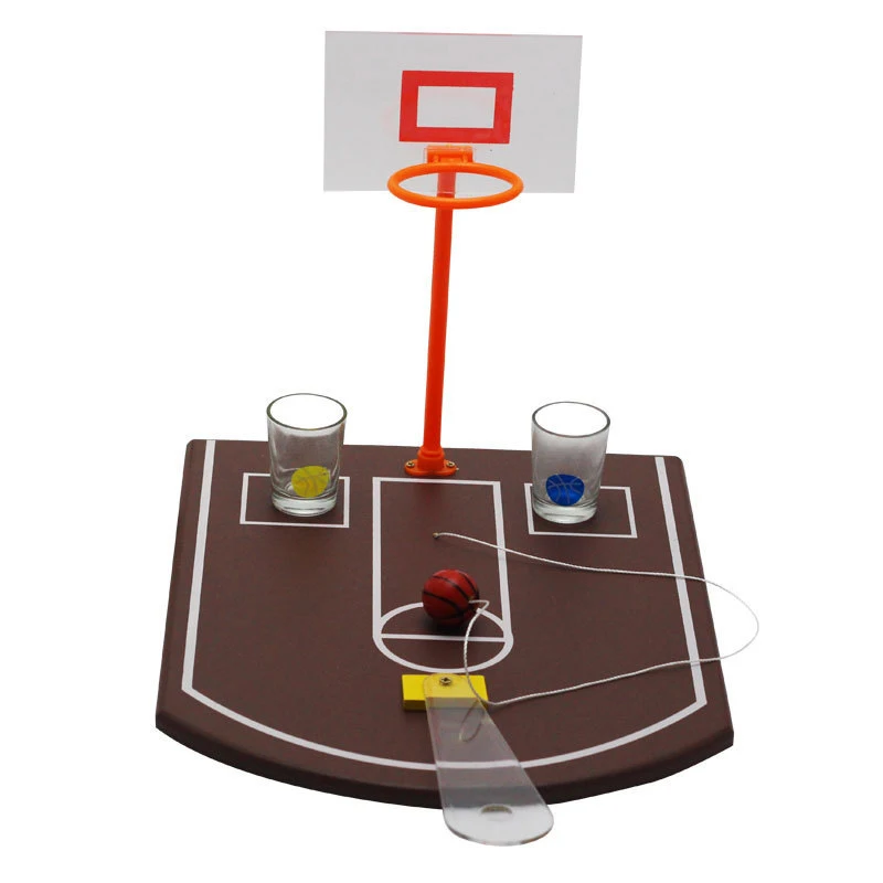 Ceative Desktop Basketball Game Bar Drinking Games Basketball Court Bar ...