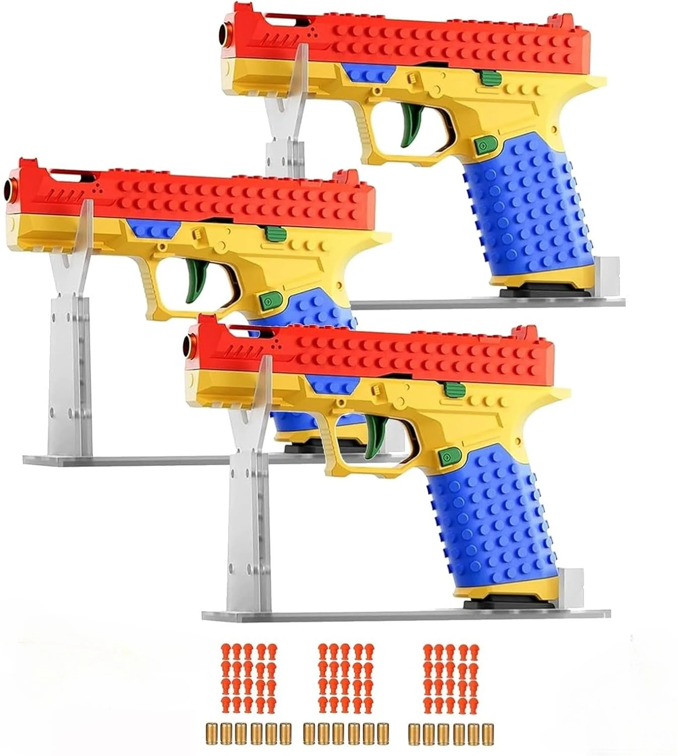 Sig17 Building Block Pistol Shell Throwing Continuous Firing Airsoft ...