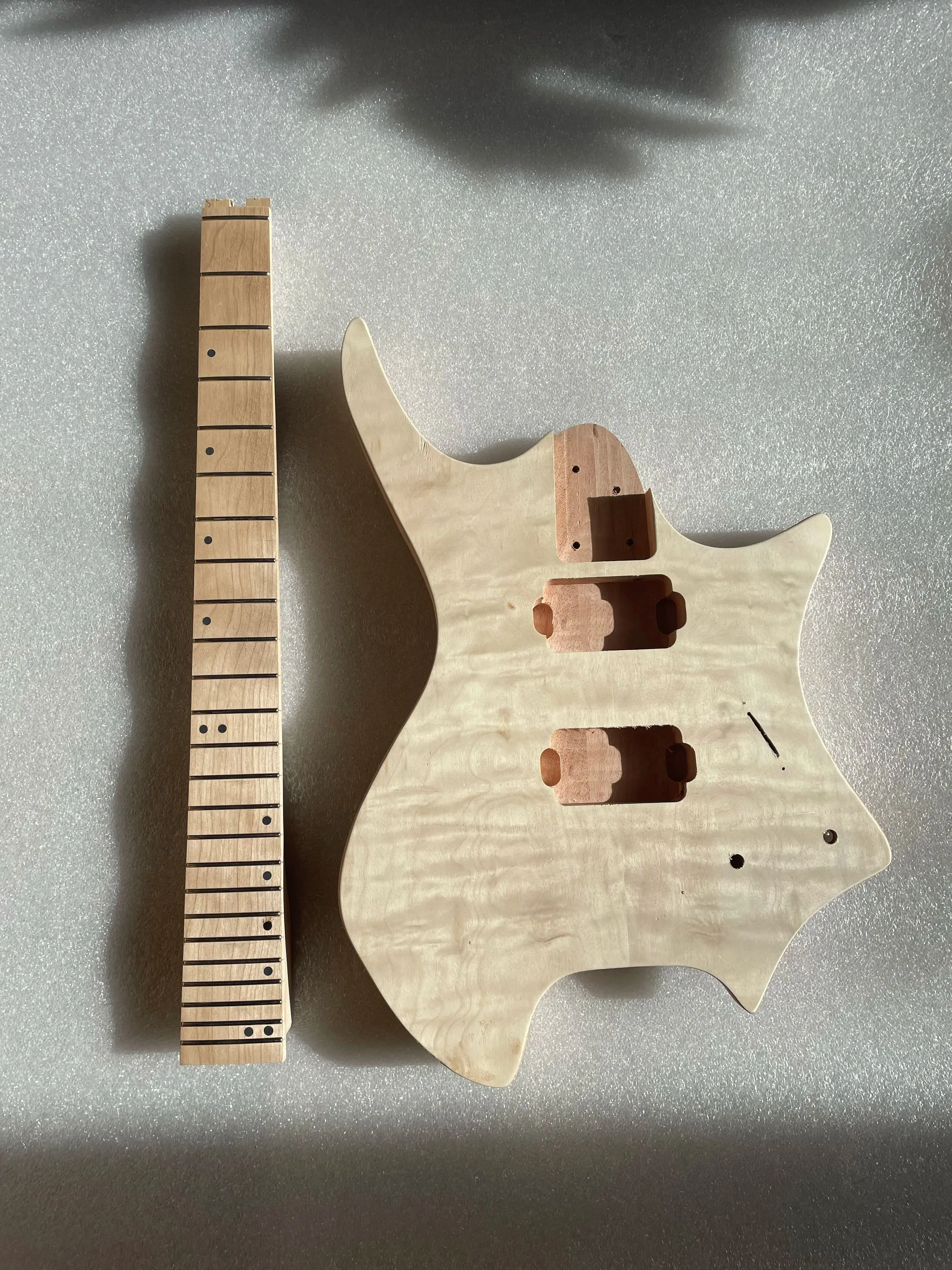 Blank-Headless-Electric-Guitar-Unfinished-Professional-DIY-Guitar-Kit ...