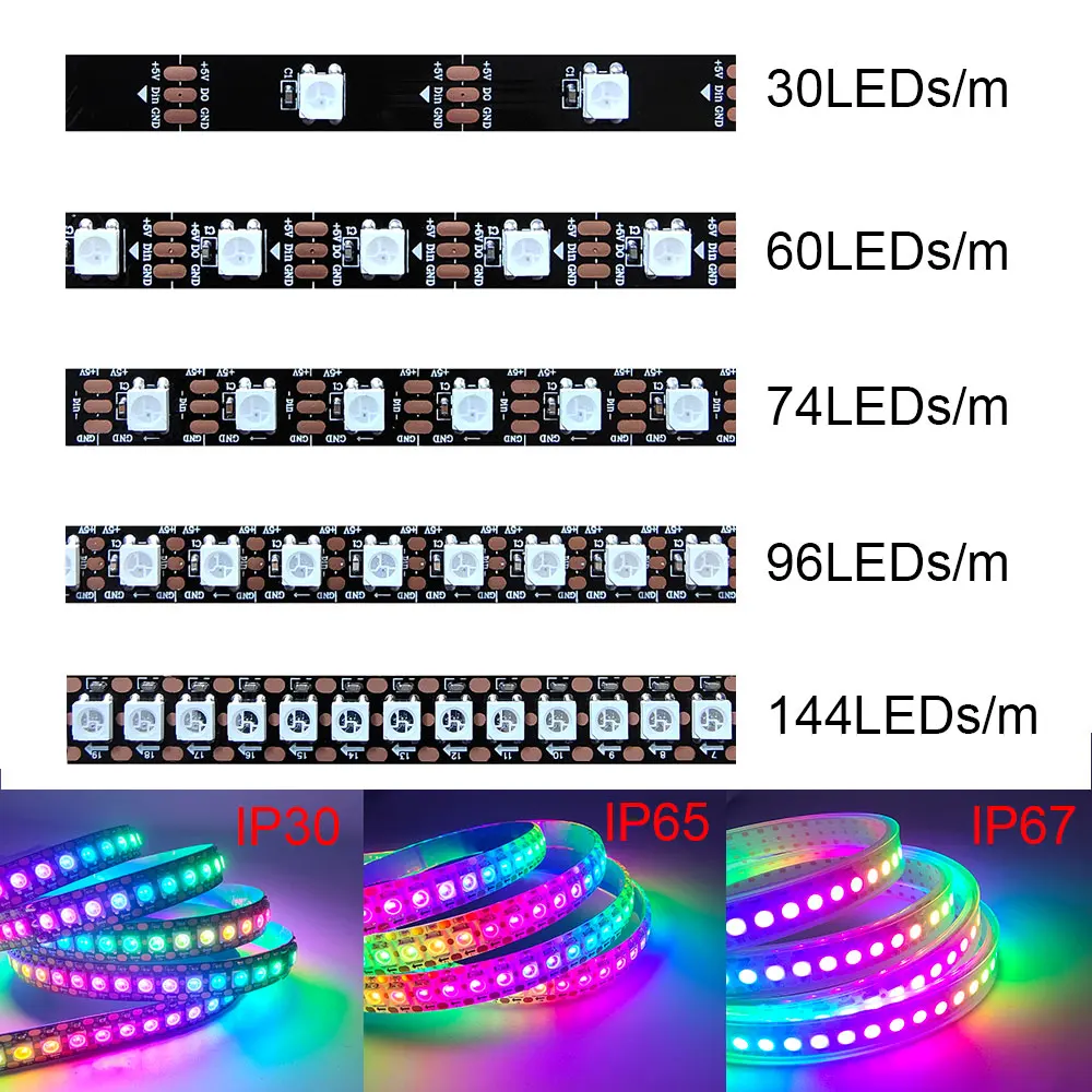 5V-WS2812B-WS2812-Digital-Flexible-Individually-Addressable-Pixel-Led ...