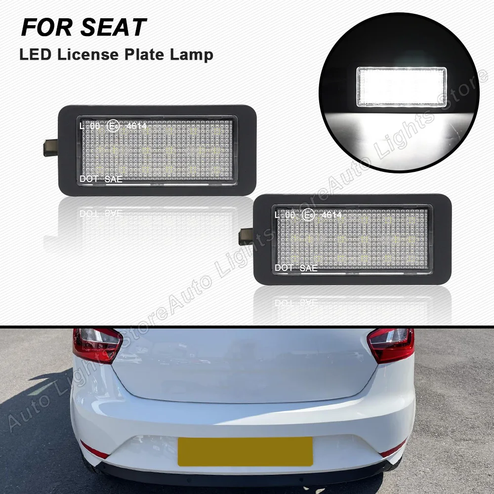2pcs-LED-License-Number-Plate-Light-Lamp-For-Seat-Ibiza-IV-MK4-6J-6P-5 ...