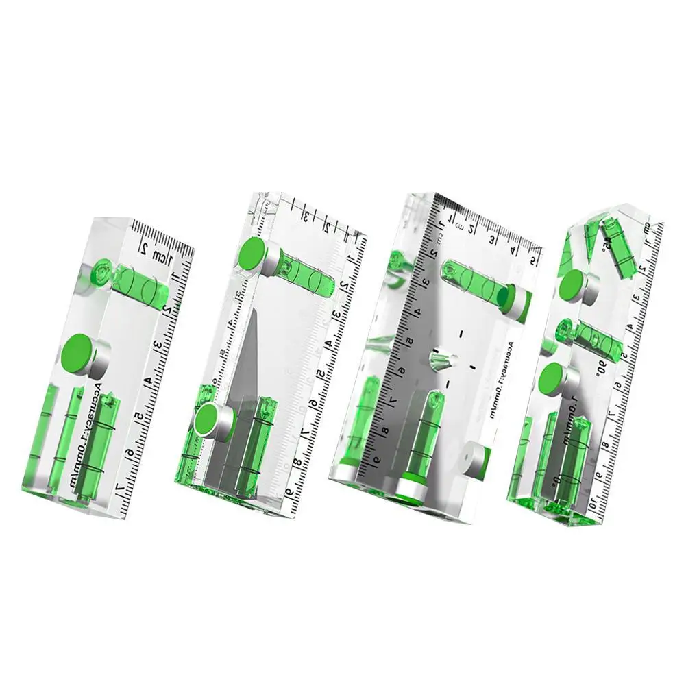 Mini High-precision Level Ruler with Bubble Magnetic Spirit Level ...