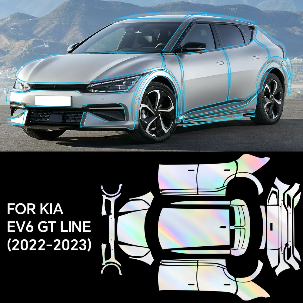 Custom Precut For KIA EV6 GT-Line 2022 Full Vehicle Clear Bra Precut ...
