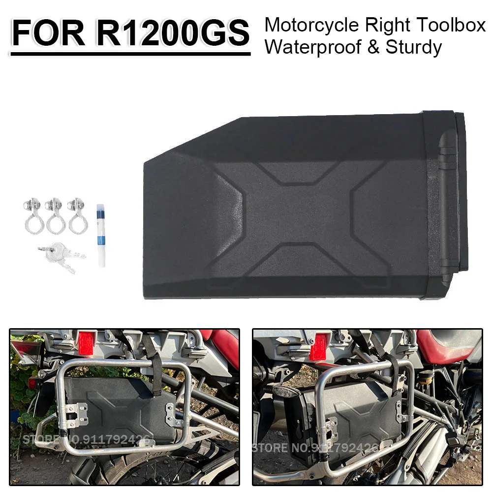 Motorbike Trunk Tool Box Right Side Motorcycles 5L Plastic Toolbox For ...