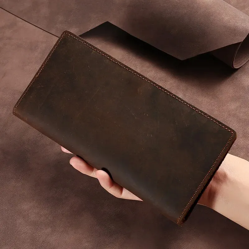 Retro-Long-Leather-Wallet-Men-Foldable-Business-Head-Layer-Cowhide ...