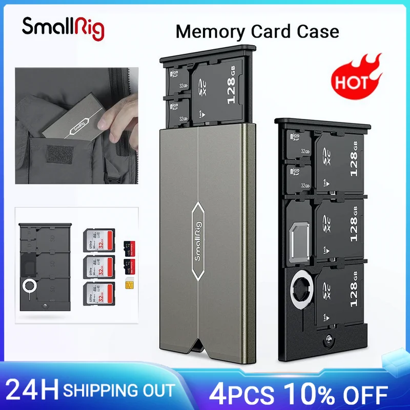 SmallRig Memory Card Case With SIM Card Holder for SD/Micro SD/SIM ...