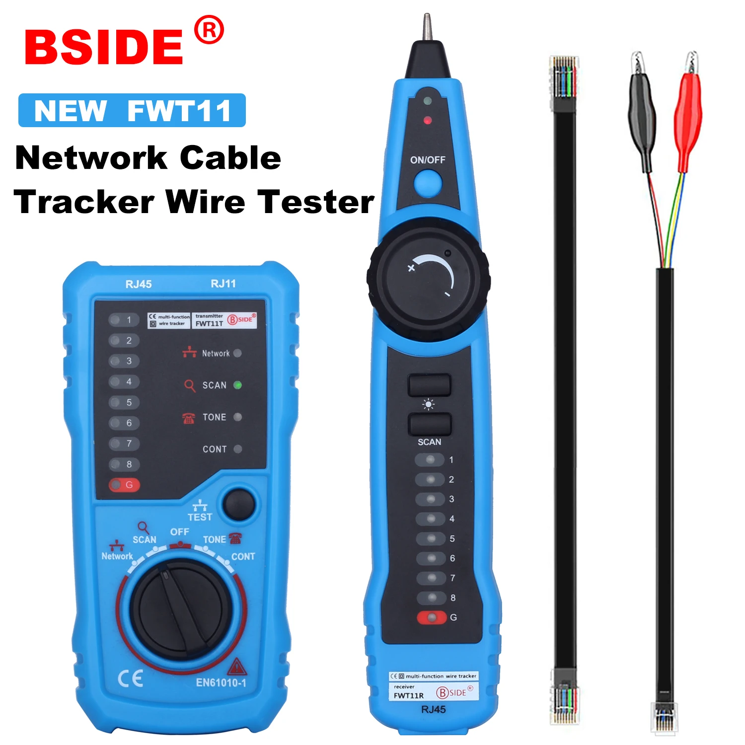 BSIDE-FWT11-Network-Cable-Tracker-Wire-Tester-RJ11-RJ45-Cat5Cat6 ...
