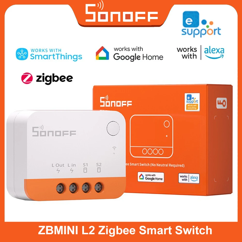 Sonoff Zbmini L2 Zigbee Smart Switch No Neutral Wire Required 1-gang ...