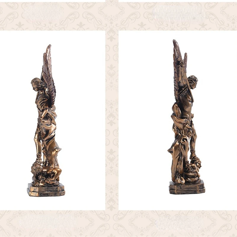 Angel Killing Demon Statue