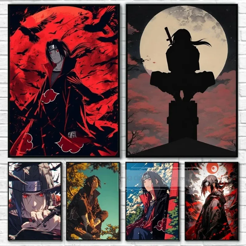1pc Cool Anime I-Itachi U-Uchiha Anime Poster Paper Print Home Bedroom ...