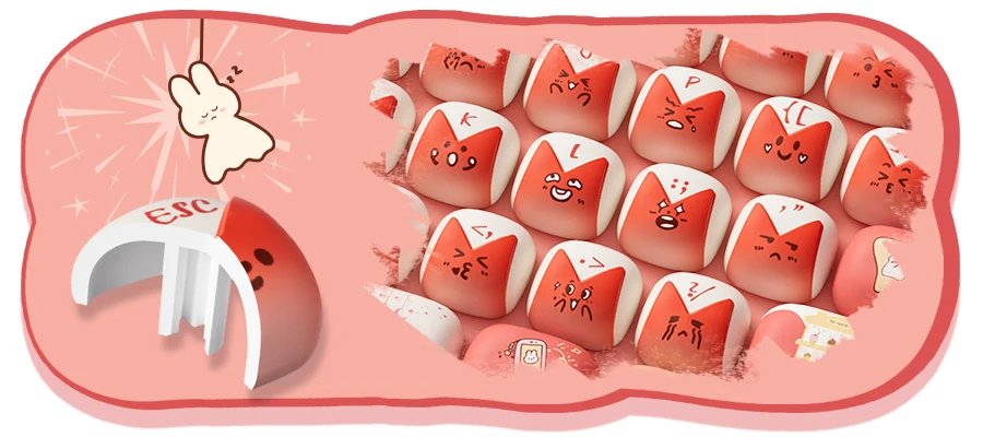 Akko Рождественские колпачки клавиш MOG PBT 137 шт | AliExpress