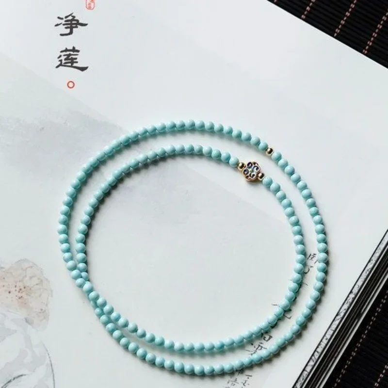 Natural-High-Porcelain-Blue-Ore-Turquoise-Bracelet-Noble-Women-Jewelry ...