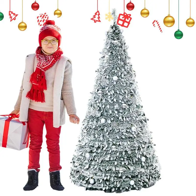 Foldable-Christmas-Tree-with-Decorative-Lights-Multifunctional-PVC ...