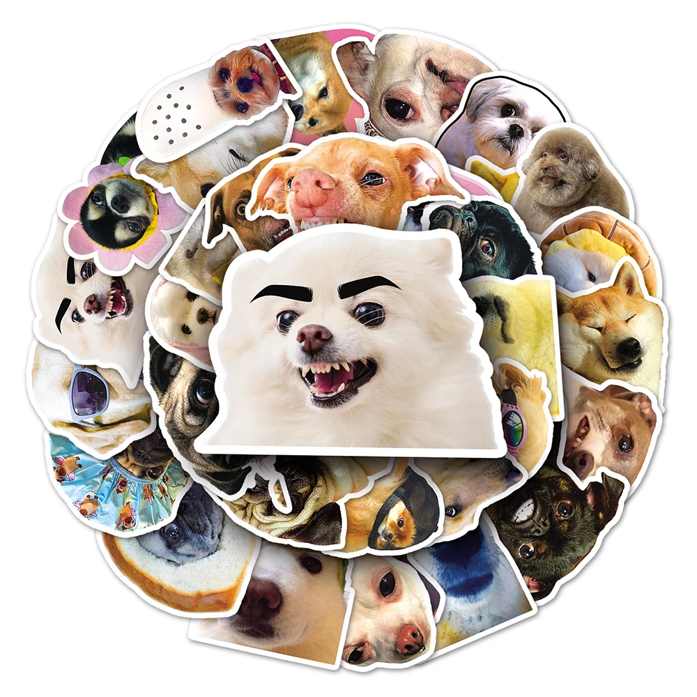 10-30-50PCS-Dog-MEME-Funny-Sticker-Decals-Waterproof-Decoration-Phone ...
