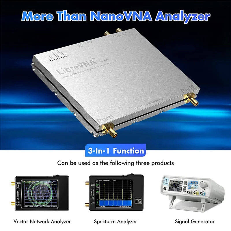 LibreVNA-analizador-de-red-NanoVNA-2-0-100KHz-6GHz-2-puertos-completos ...