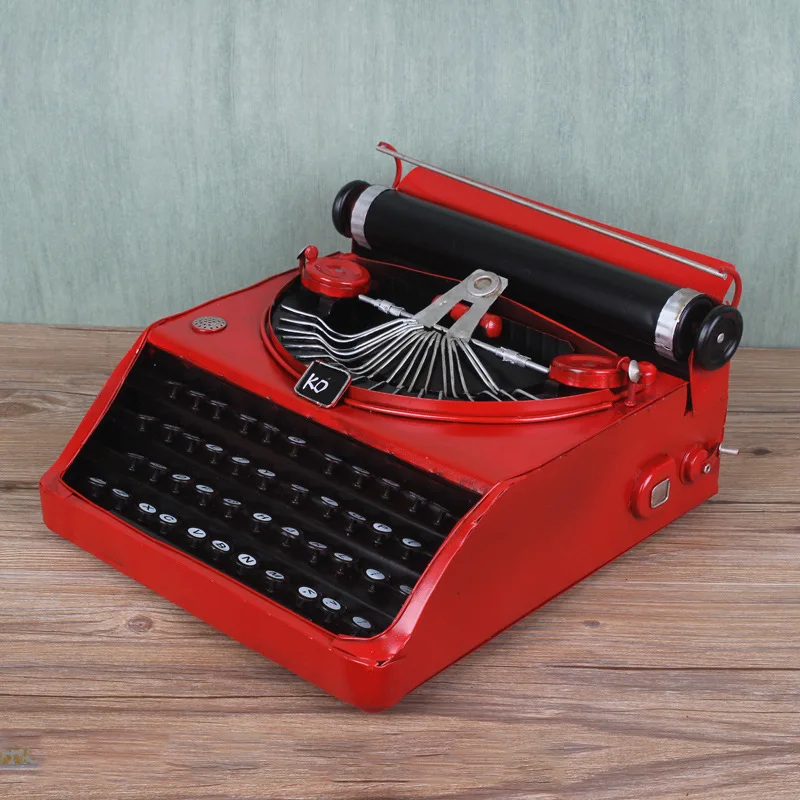 Old-style-iron-sheet-makes-old-typewriter-models-red-typewriters-film ...