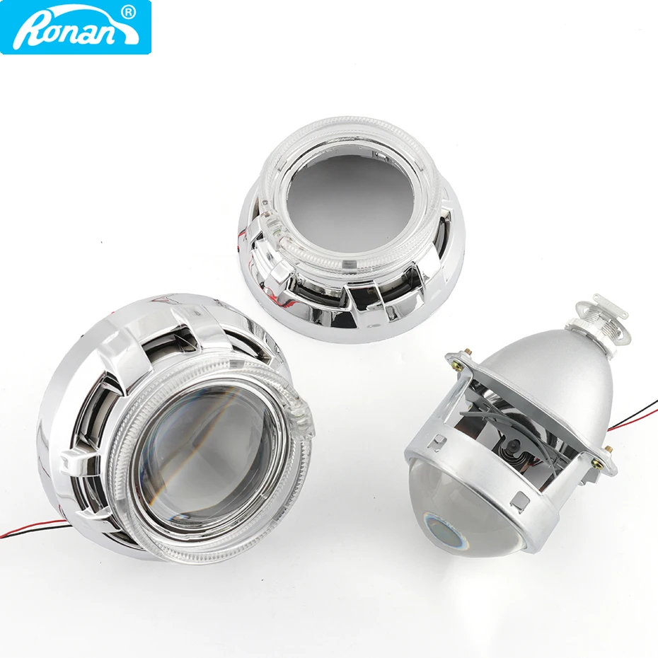 Ronan 3.0 Inch Metal Bi Xenon Projector Lens With Led Angel Eyes ...
