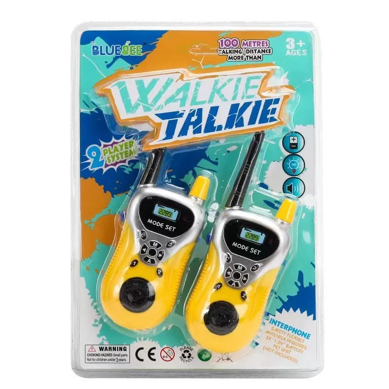 Crianças walkie talkies 2 pçs eletrônico de longa distância walky talky ...