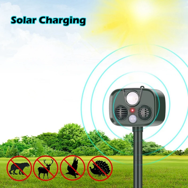 Solar-Outdoor-Anti-Theft-Alarm-Camping-Security-Animal-Sound-And-Light ...