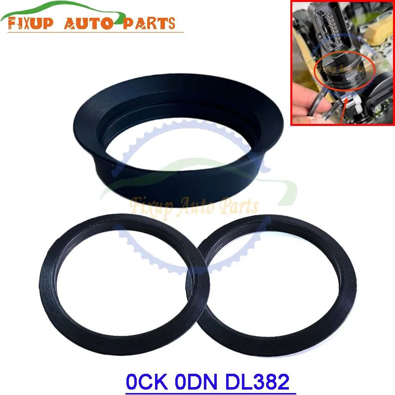 3 Pçs/set 0CK 0DN DL382 Transmissão Automática TCU Plug Anel de Vedação ...