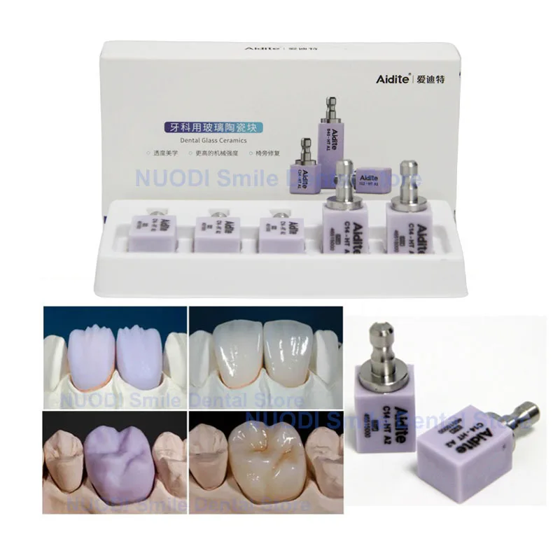 5Pcs-Aidite-Dental-Glass-Ceramic-Blocks-Lithium-Disilicate-Translucency ...