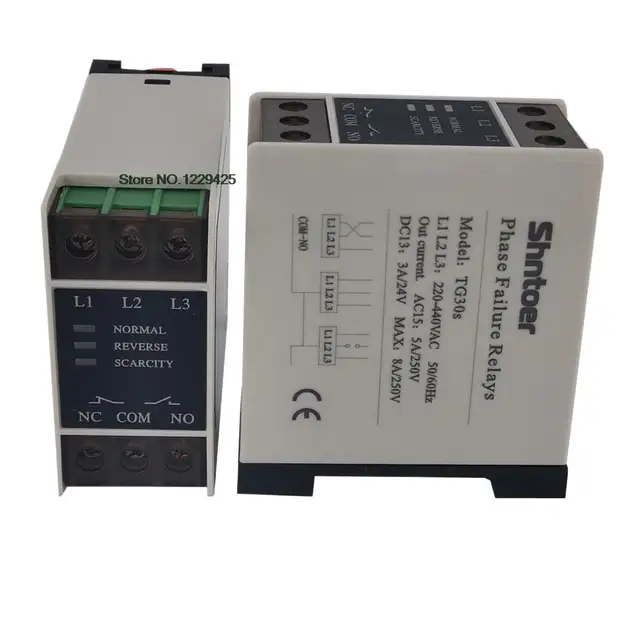 Protector De Voltaje 220v TG30S 3-Phase Sequence Protector Relay - 220 ...