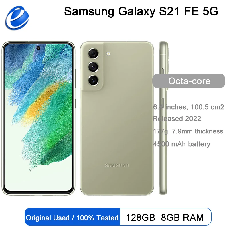 Samsung Galaxy S21 FE S21FE 5G G990U1 6.4" ROM 128 RAM 8GB Snapdragon ...