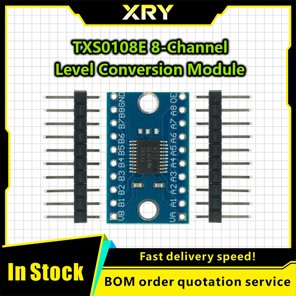 XRY 2PCS 3.3V 5V TXS0108E 8 Channel Logic Level Bi-directional ...
