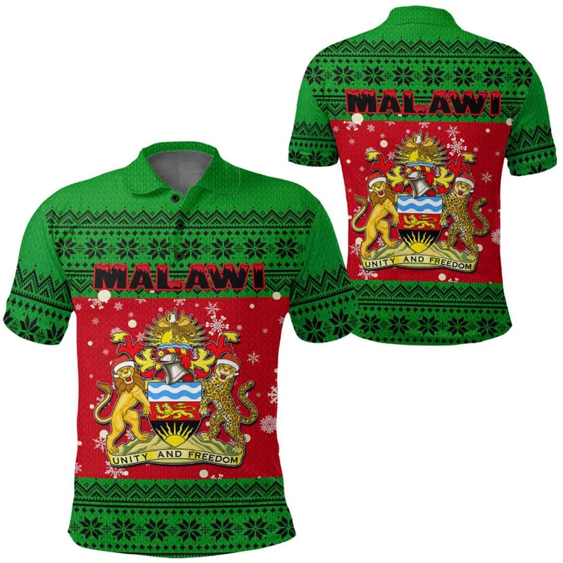 Malawi-Flag-Map-3D-Printed-Polo-Shirts-For-Men-Clothes-National-Emblem ...