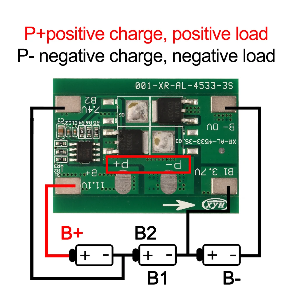 3S-12V-7A-18650-Lithium-Battery-Protection-Board-BMS-Li-ion-Charger ...