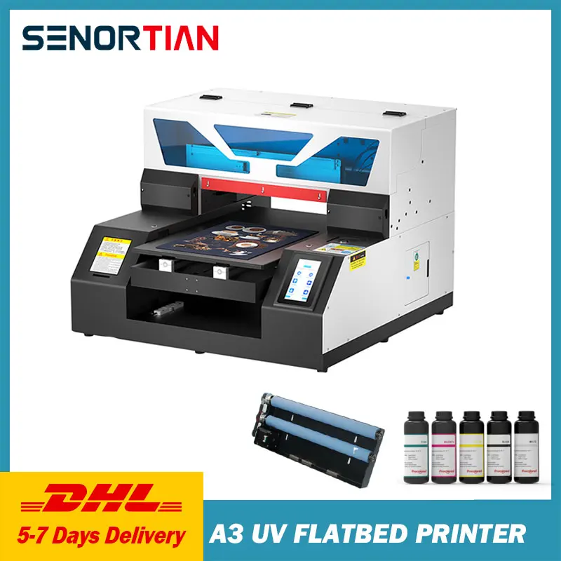 A3 UV Flatbed Printer R1390 L800 A3 A4 UV Printer Phonecase Printing ...