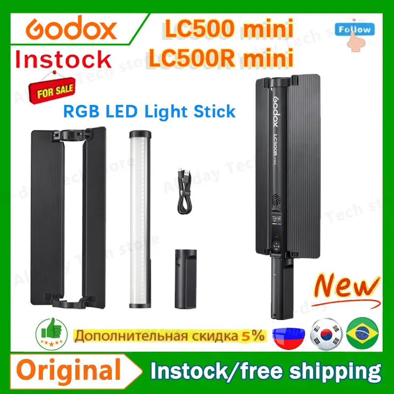 Godox-LC500R-mini-LC500-mini-LED-Light-Stick-RGBWW-LED-Light-Stick ...