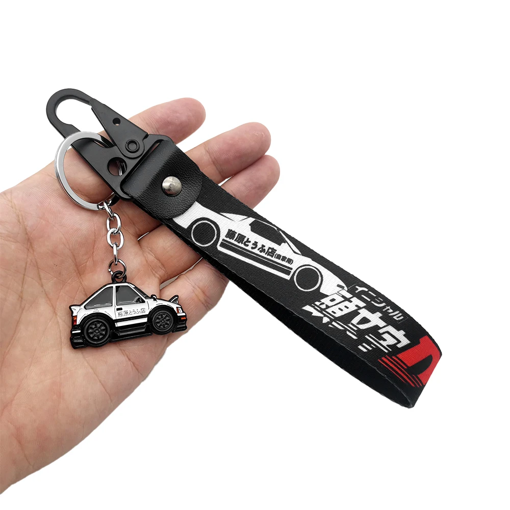 Initial-D-AE86-mental-keyring-Wrist-strap-keychain-JDM-Style-Key-Holder ...