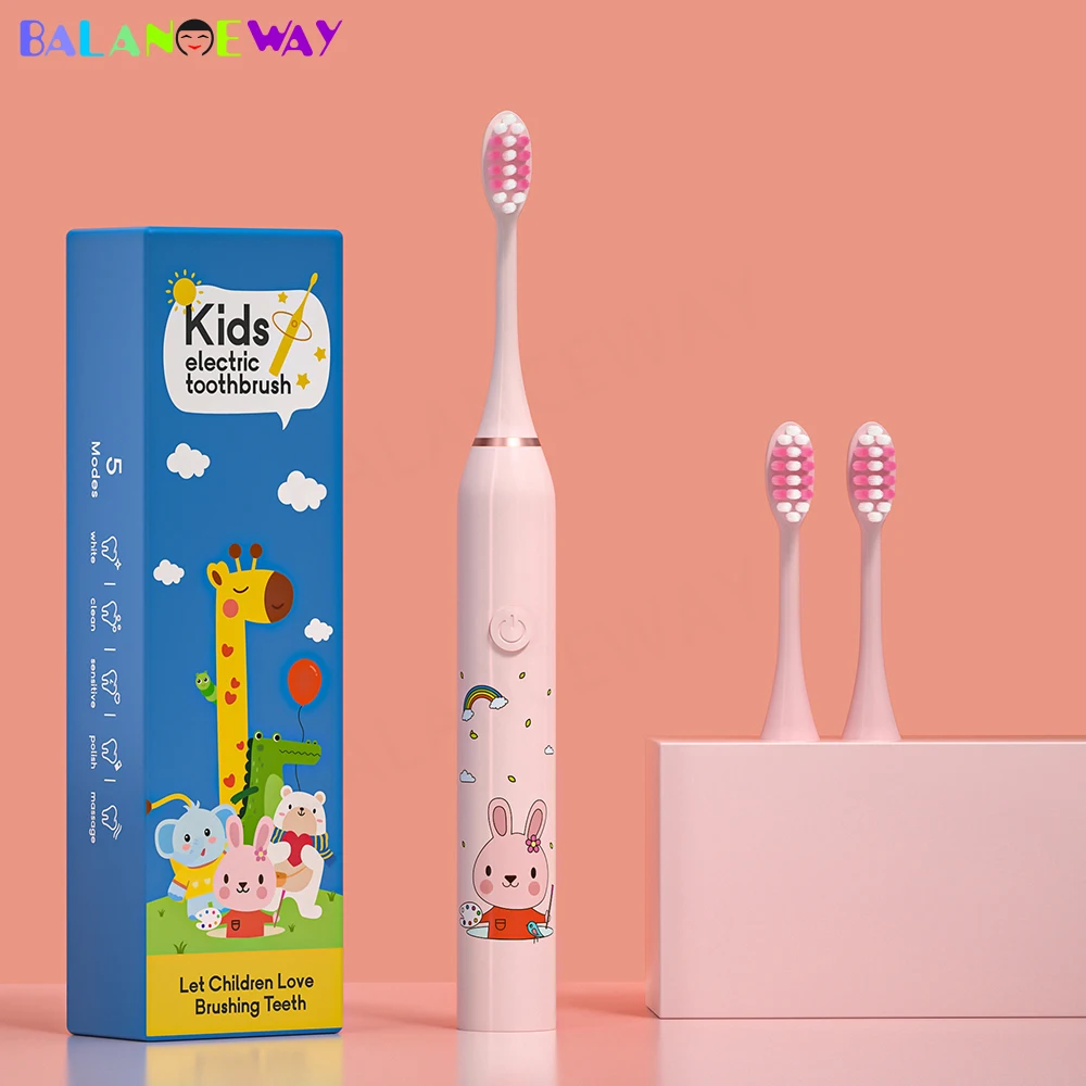 Cepillo de dientes eléctrico sónico para niños EB52, cerdas suaves ...