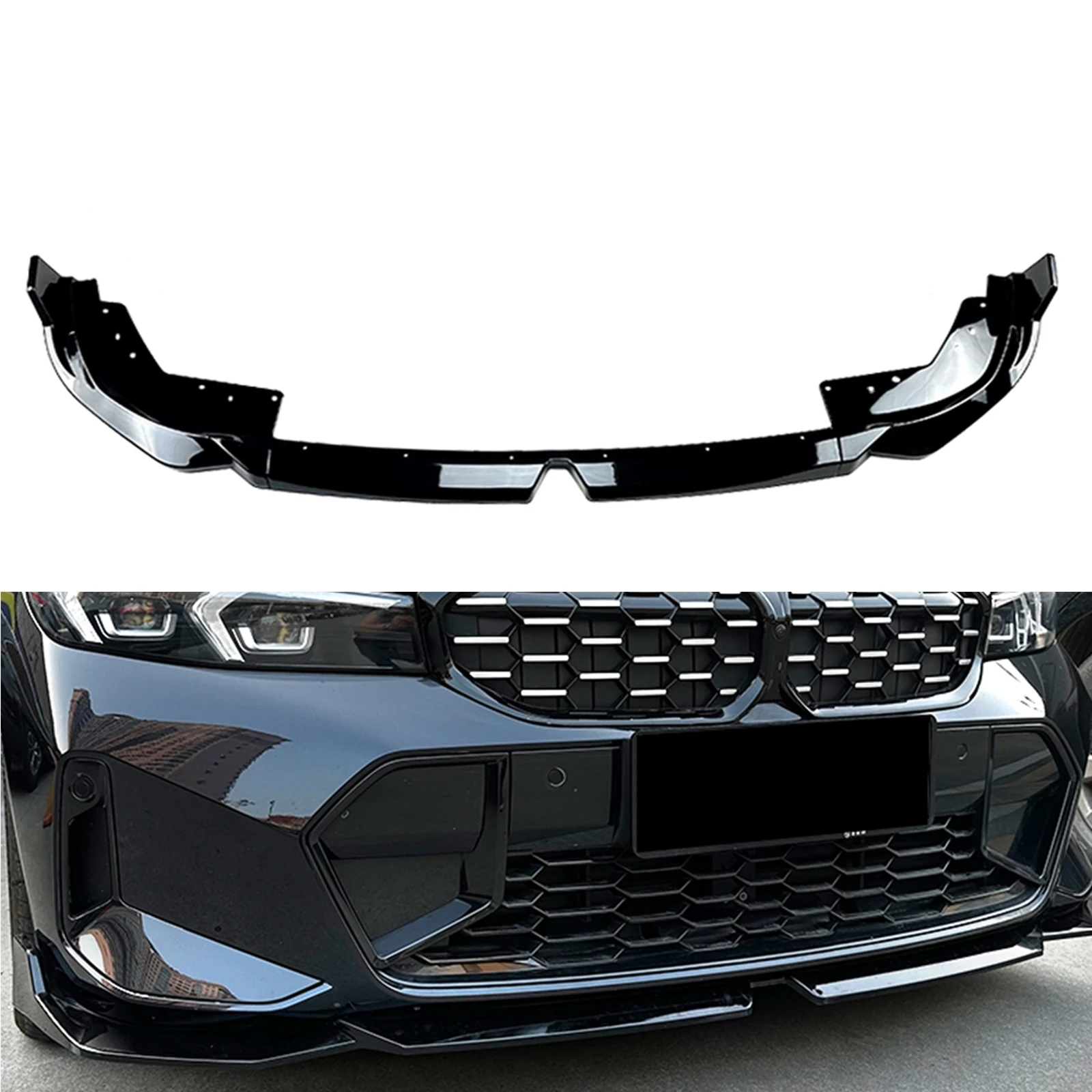 Front-Bumper-Spoiler-Lip-For-BMW-3-Series-G20-LCI-M-Sport-320i-325i ...