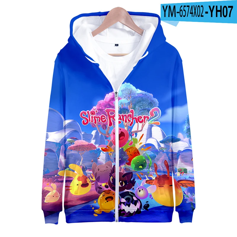Hoodies-Slime-Rancher-Cartoon-Anime-Game-3D-Print-Zipper-Sweatshirts ...