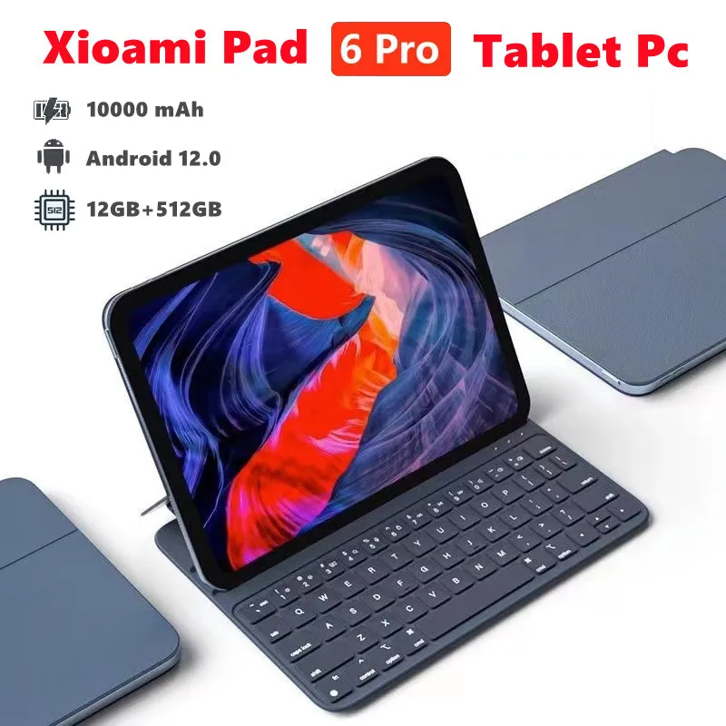 Tablette-tactile-Pad-6-Pro-Android-12-cran-HD-4K-Snapdragon-870-12-Go ...