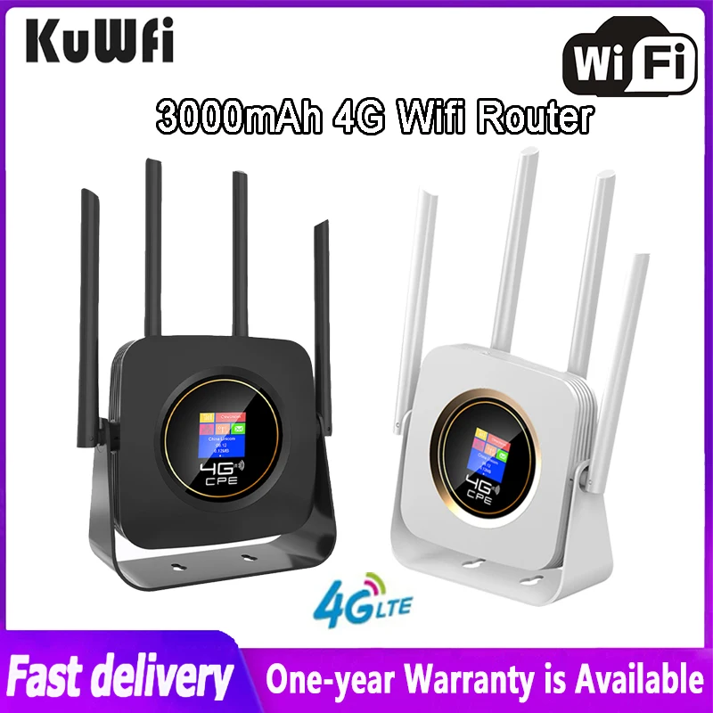 KuWFi-4G-LTE-Router-150Mbps-Wireless-WiFi-Modem-High-Speed-With-Sim ...