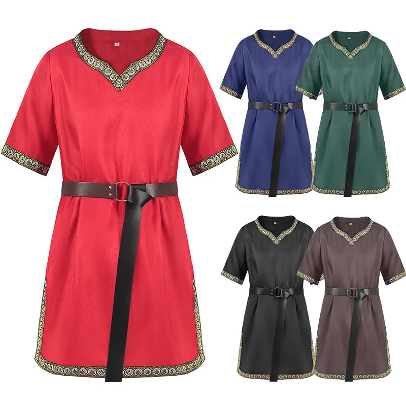 Medieval-Adult-Knight-Warrior-Tunic-Cosplay-Costume-Norman-Knight-V ...