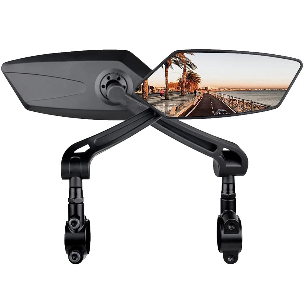 Bike-Rear-View-Mirror-Rotatable-Handlebar-Mirror-Reflector-Weather ...