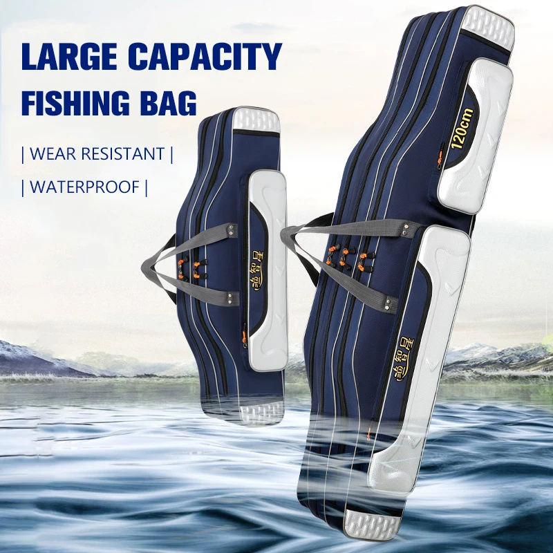 Multifunction-Fishing-Rod-Bag-Canvas-3-Layer-4-Layer-80-90-100-120-125 ...