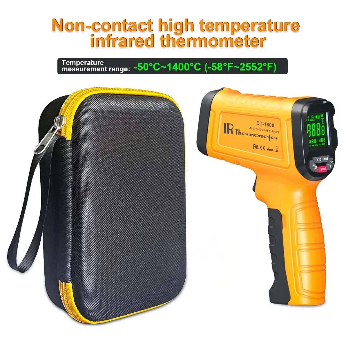 1pc-Infrared-Thermometer-High-Temp-Thermometer-Pyrometer-Non-Contact ...