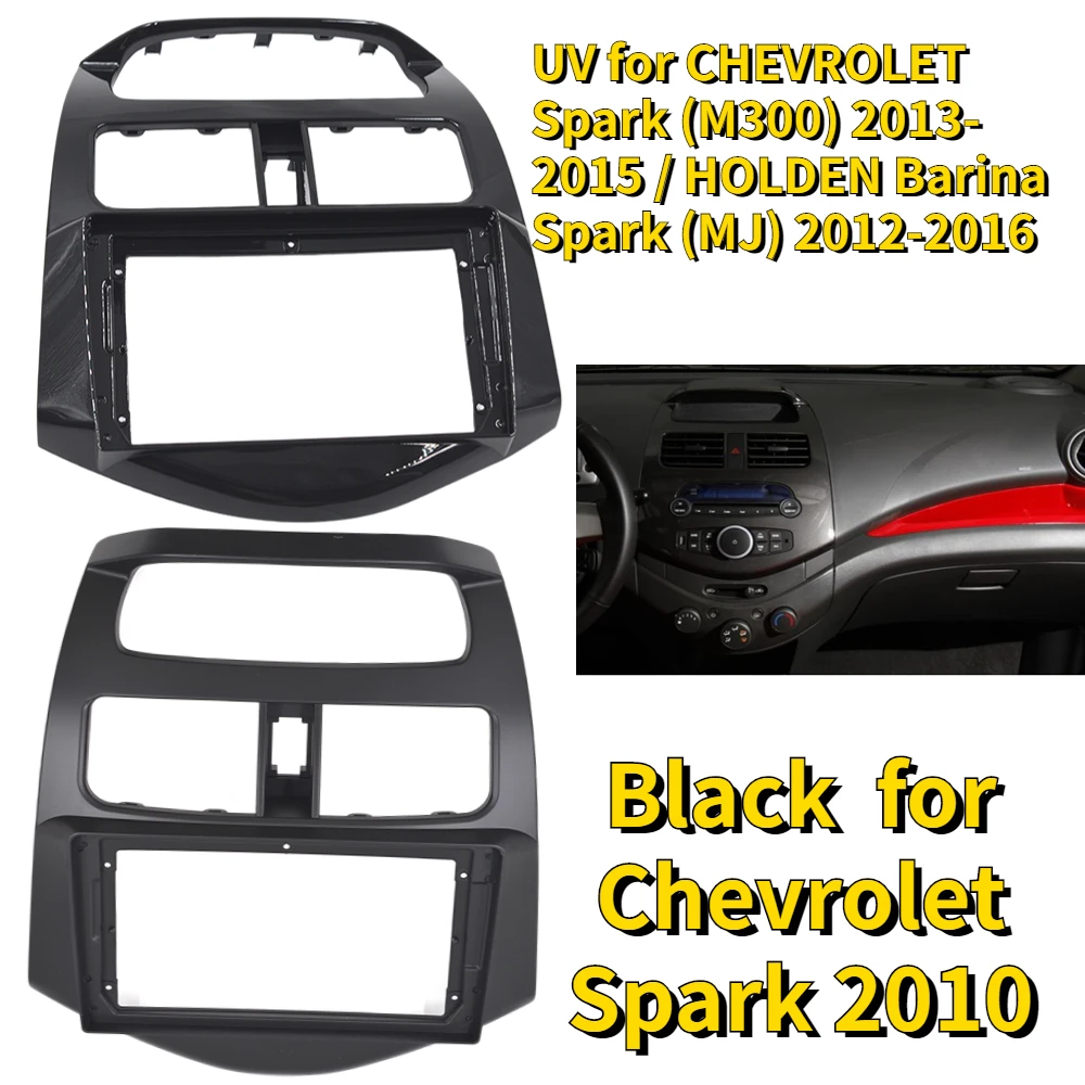 2 Din 9 Inch Radio Fascias for Chevrolet Spark 2010 2013 Double Android ...