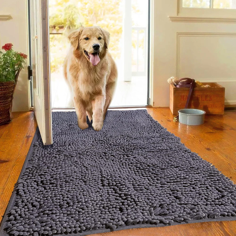 Dog-Door-Mat-Easy-To-Clean-Pet-Paws-Rug-Carpet-Washable-Absorbent-Dogs ...